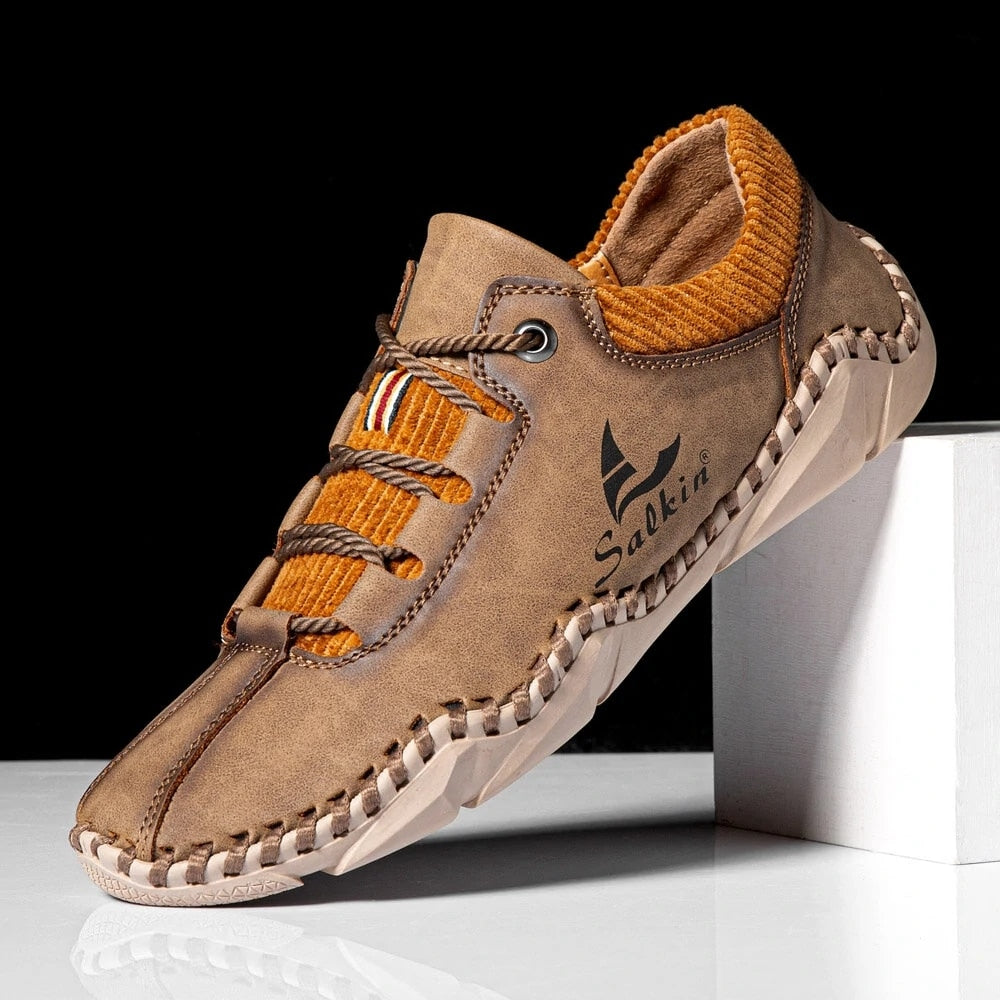 Men's Handmade Leather Tooling Shoes – BESMEE Shoes